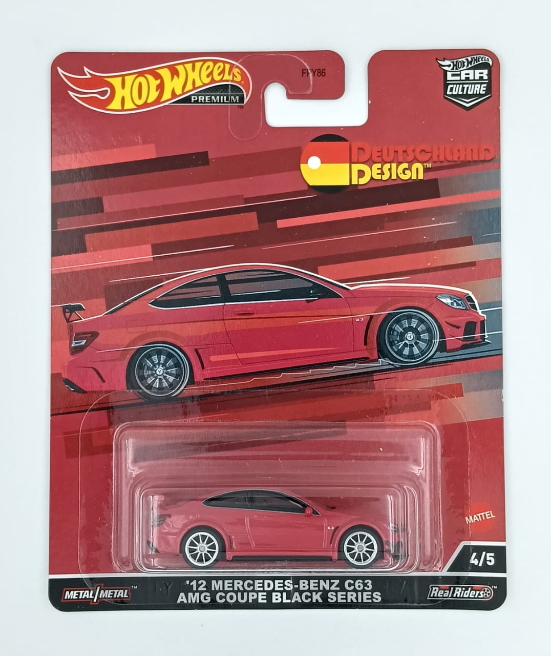 Hot Wheels Premium 1:64 '12 MERCEDES-BENZ C63 AMG COUPE BLACK SERIES ...