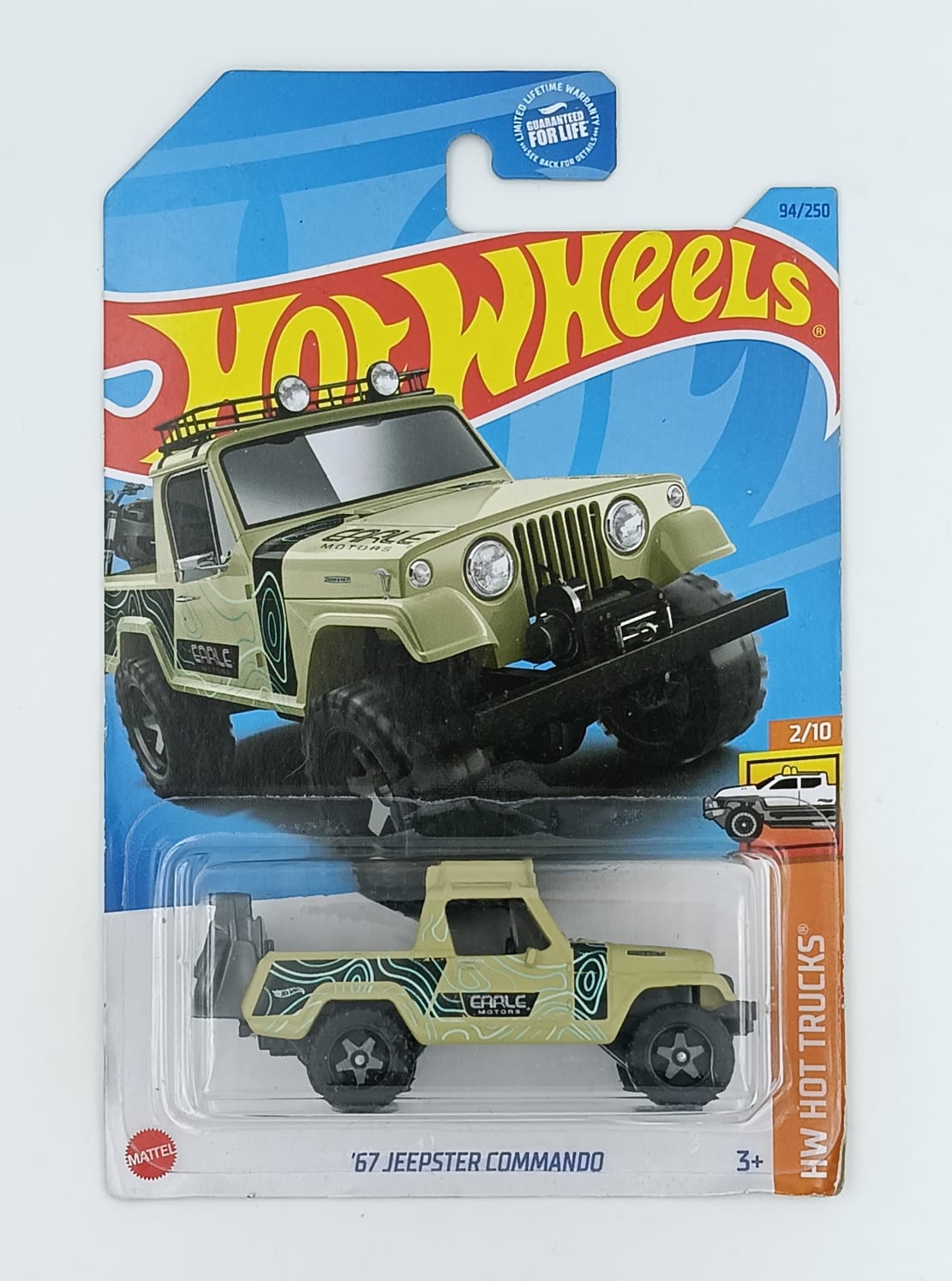 HOT WHEELS MAIN LINE IMPORTED CARD '67 JEEPSTER COMMANDO