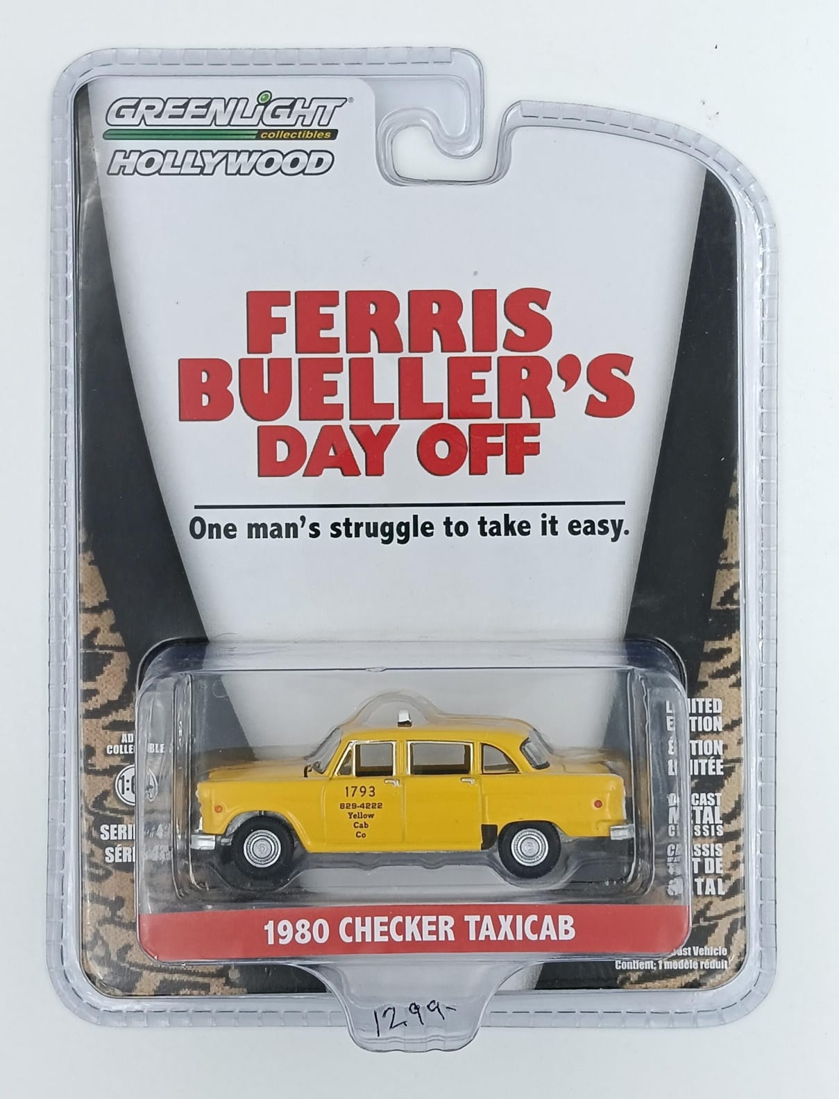 GREENLIGHT 1980 CHECKER TAXICAB