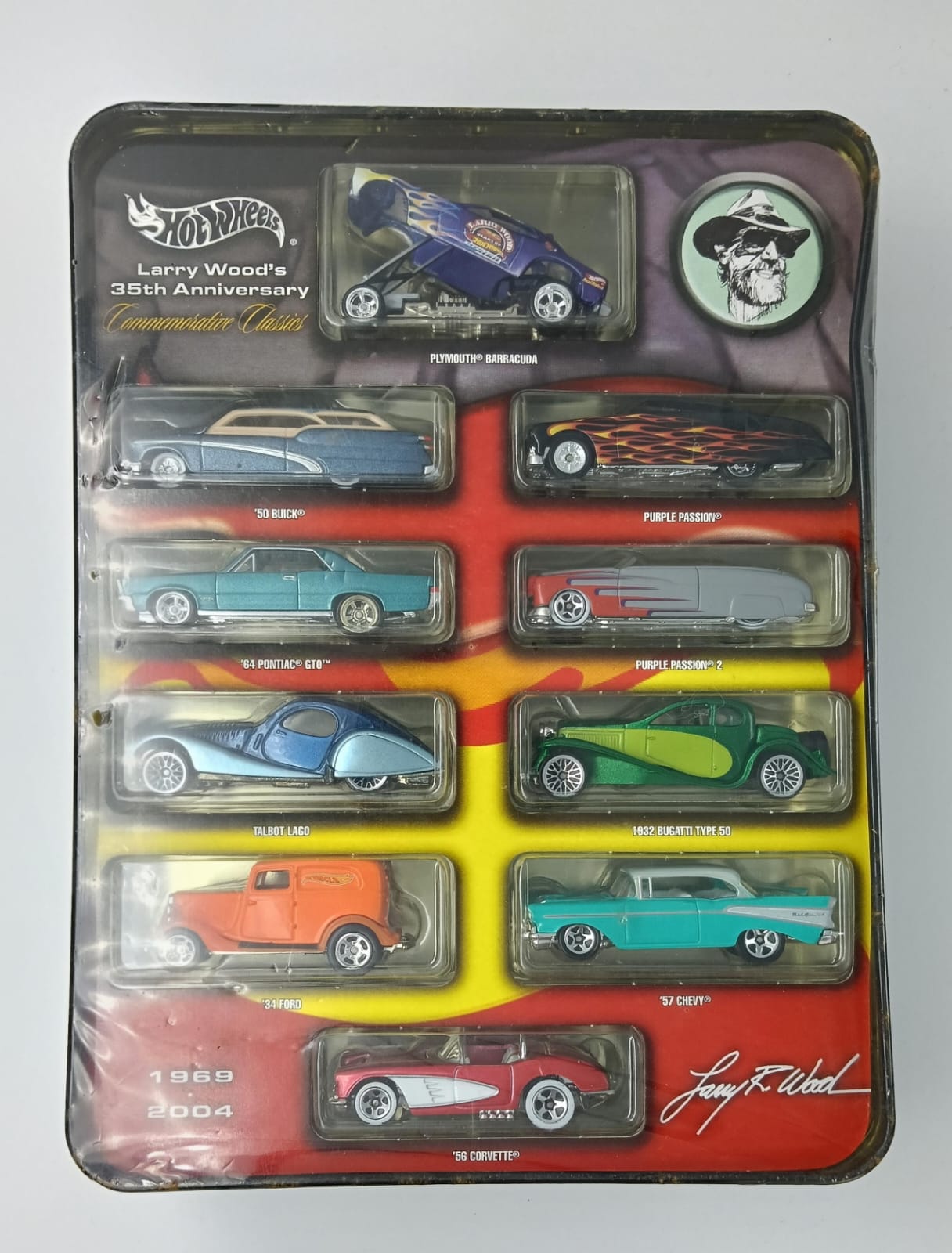 HOT WHEELS LARRY WOOD 35th Anniversary CLASSICS COMMEMORATIVE 1969.2004'
