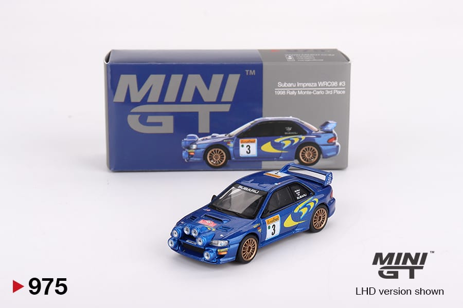 MINI GT BOX SUBARU IMPREZA WRC98#3